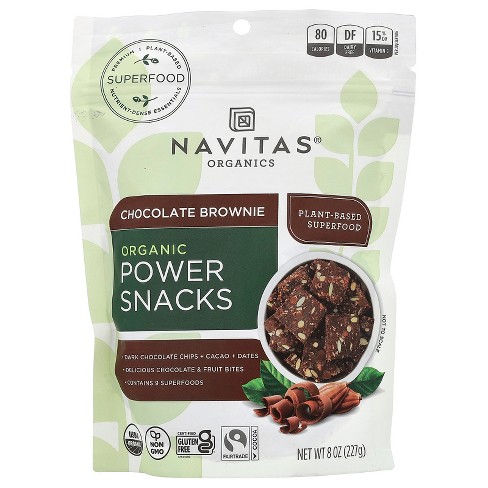 Navitas Organics Organic Power Snacks, Chocolate Brownie, 8 Oz (227 G ...