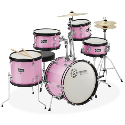 Gammon Percussion 5-piece Junior Drum Set - Beginner Kit W/ Stool ...