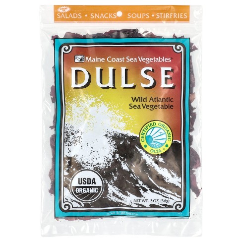 Maine Coast Sea Vegetables Dulse, Wild Atlantic Sea Vegetable, 2 Oz (56 ...