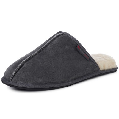 Alpine Swiss Sabine Womens Suede Shearling Slip On Moccasin Slippers ...