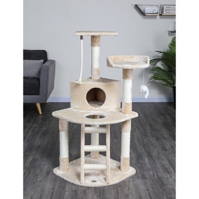Go Pet Club 48" Classic Cat Tree Condo With Sisal Covered Posts F08 ...