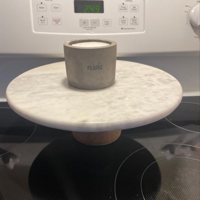 Marble And Wood Cake Stand - Threshold™ : Target