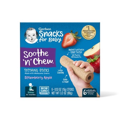 Gerber Baby Food Strawberry Apple Spinach Teething Wafers Baby Snack ...