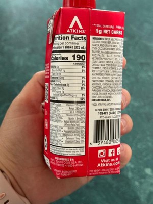 Atkins Strong 30g High Protein Shake - Vanilla - 44 Fl Oz/4pk : Target