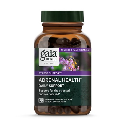 Gaia Herbs Adrenal Health Daily Support - Herbal Supplement To Help ...