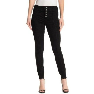 Women's High Rise Exposed Buttons Denim Skinny Jeans - Blanknyc : Target