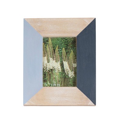 4x6 Inches Blue Wood, Resin & Glass Photo Frame - Foreside Home ...
