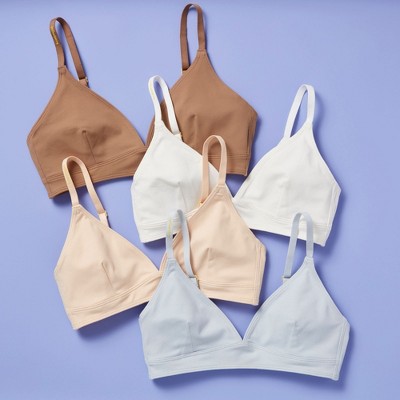 Yellowberry Girls' Triangle Full-coverage Bra With Convertible Straps ...