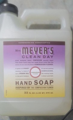 Mrs. Meyer's Clean Day Hand Soap - Compassion Flower - 12.5 Fl Oz : Target