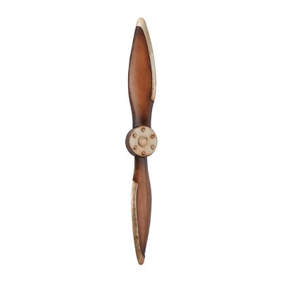 Metal Airplane Propeller Wall Decor, 4-blade Iron Sculpture - Olivia ...