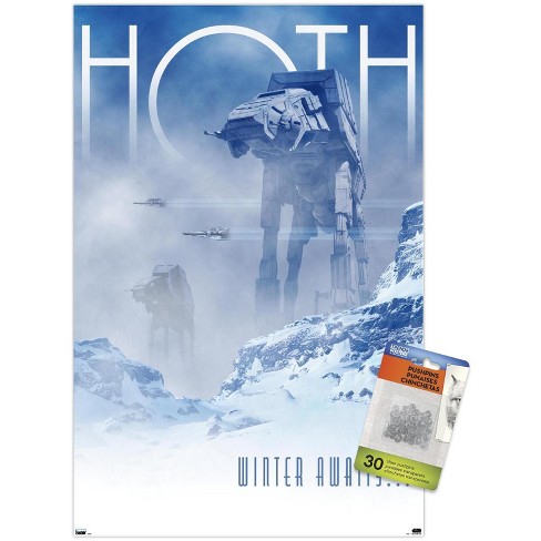 Trends International Star Wars: Hoth - Visit Hoth By Russell Walks 23 ...