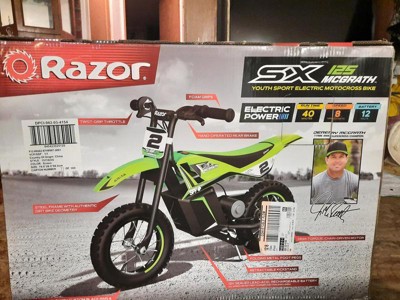 Razor Sx125 12v(100w) Mcgrath Dirt Electric Bike - Green : Target