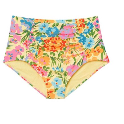 Adore Me Women's Shelby High Waisted Swimwear Bottom 2x / Tossed ...