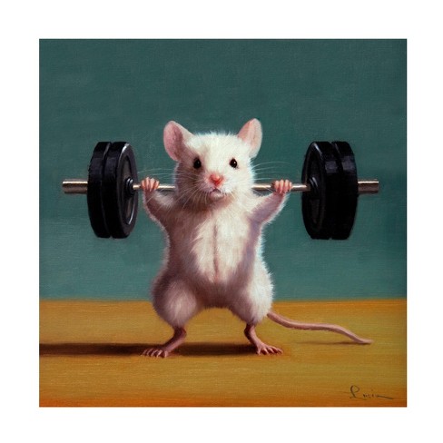 Trademark Fine Art - Lucia Heffernan Gym Rat Back Squat Canvas Art - 18 ...