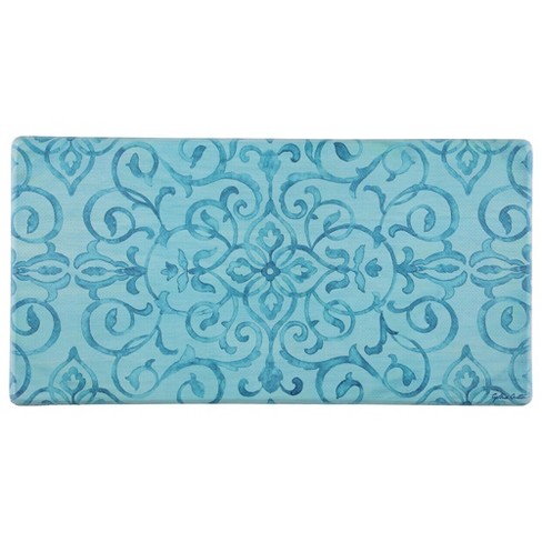 20" X 39" Rustic Medallion Anti-fatigue Stain & Oil Resistant Kitchen ...