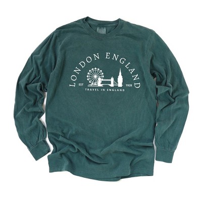 Simply Sage Market Women's London England Garment Dyed Long Sleeve ...