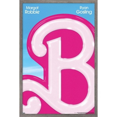 Trends International Mattel Barbie: The Movie - Teaser One Sheet Framed ...