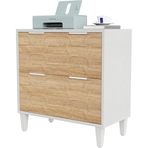 Tribesigns 2 Drawer Lateral File Cabinet, Office Filing Cabinet, Walnut ...