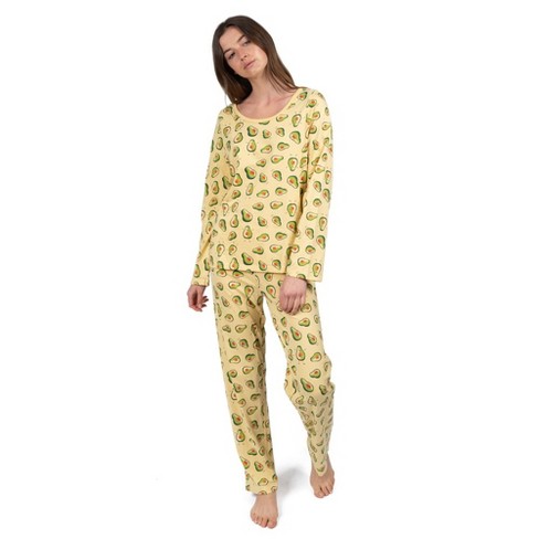 Leveret Womens Two Piece Cotton Loose Fit Pajamas Avocado S : Target