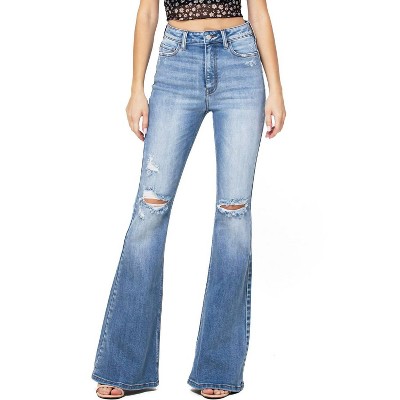 Women's High Rise Flare Jeans - Cello 5 : Target