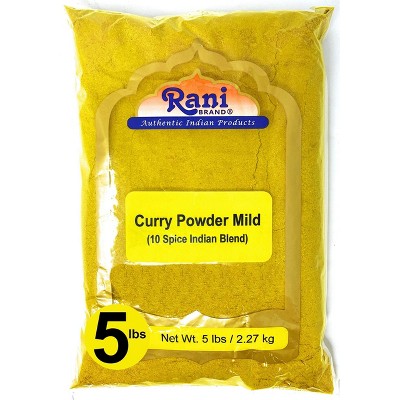 Curry Powder Mild, Indian 10-spice Blend - 80oz (2.27kg) - Rani Brand ...