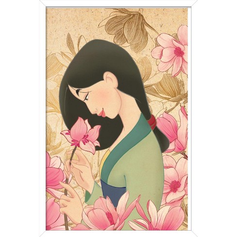 Trends International Disney Mulan - Flower Framed Wall Poster Prints ...