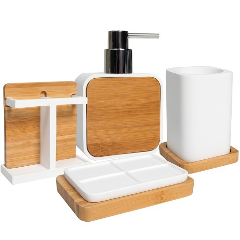 Sweet Home Collection - Ritz Bath Accessory Collection, 4 Piece Set ...