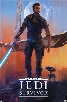 Trends International Star Wars: Jedi: Survivor - Deluxe Key Art Framed ...