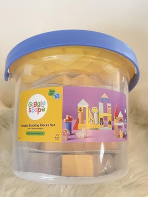Wooden Stacking Blocks Set - 100pc - Gigglescape™ : Target