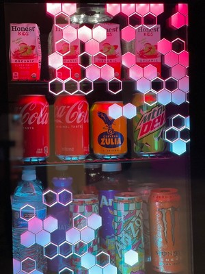 Newair Prismatic Series 85 Can Beverage Refrigerator With Rgb Hexacolor ...