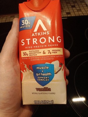 Atkins Strong Ready To Drink Protein Shake - Vanilla - 44 Fl Oz/4pk ...