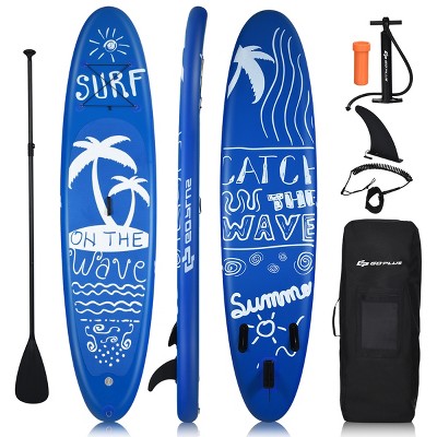 Costway 10' Inflatable Stand Up Paddle Board W/carry Bag Adjustable ...