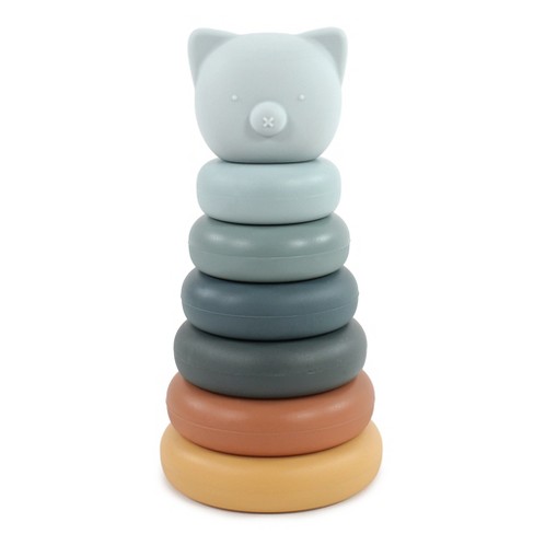 Hudson Baby Silicone Stacking Toy, Bear, One Size : Target