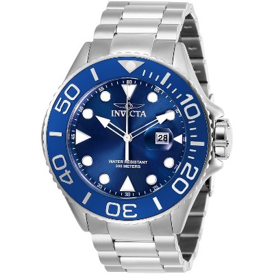 Invicta 28766 Men's Pro Diver Quartz Date Blue Dial Bracelet Watch : Target