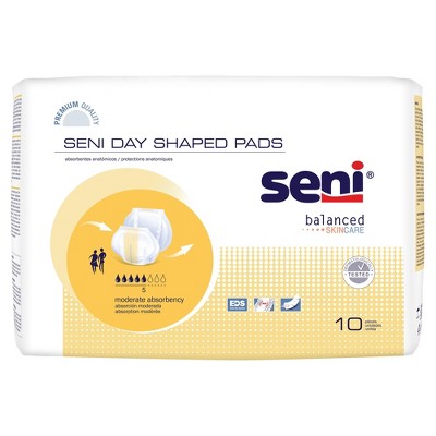 Seni Unisex Incontinence Liner Breathable 25" L S-UN10-PS1, 10 Ct : Target