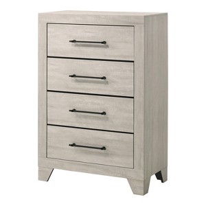 Furniture of America Soun 4 Drawer Chest with English Dovetails Light ...