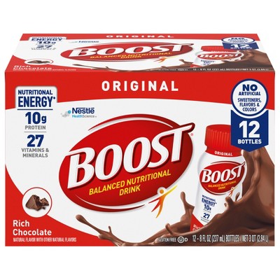 Boost Original Nutritional Shake - Chocolate - 12pk : Target
