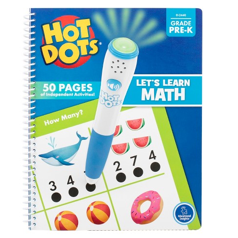 Educational Insights Hot Dots Let's Learn Pre-k Math Workbook With ...