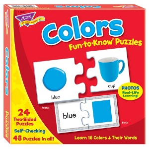 TREND Enterprises: 16 Colors and Their Words, 24 Two-Sided Puzzles ...