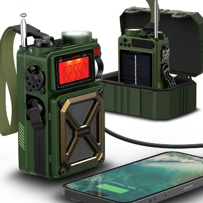 Powerbear Portable Radio | Am/fm, 2aa Battery Operated With Long Range ...