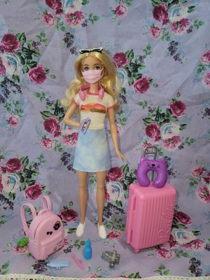 Barbie Doll And Accessories Travel Set With Puppy : Target