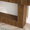 62.9-inch Farmhouse Console Sofa Table with Wood-Grain Finish and ...