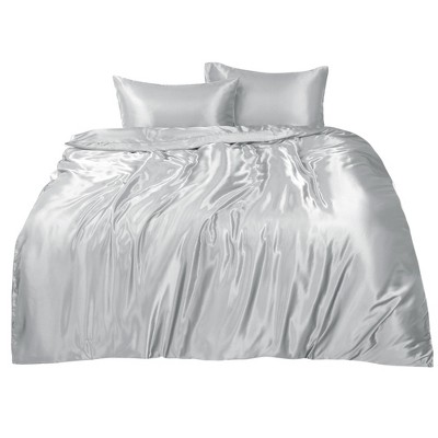 Piccocasa Double Soft Smooth Silky Breathable Duvet Cover 3 Pcs Set ...