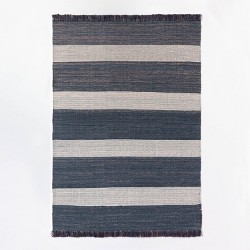 5'x7' Malibu Woven Jute Rug With Fringe Cream/gray - Threshold ...