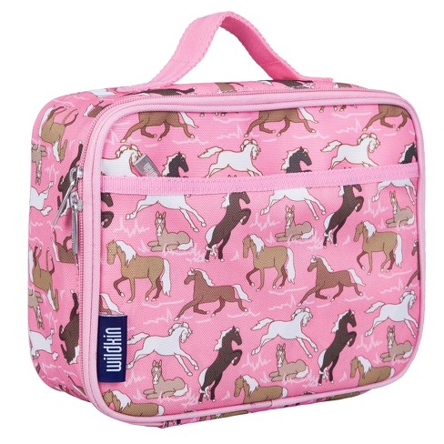 Wildkin Kids Insulated Lunch Box Bag (horses In Pink) : Target