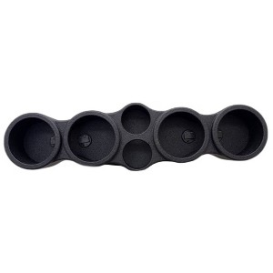 Q Power Sprayed Pod Quad 6.5" Speaker Box, 4-Hole Sealed Enclosure w/ 2 ...