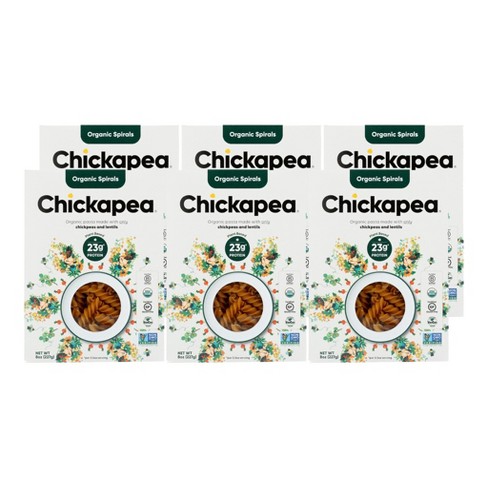 Chickapea Organic Spiral Pasta - Case Of 6/8 Oz : Target