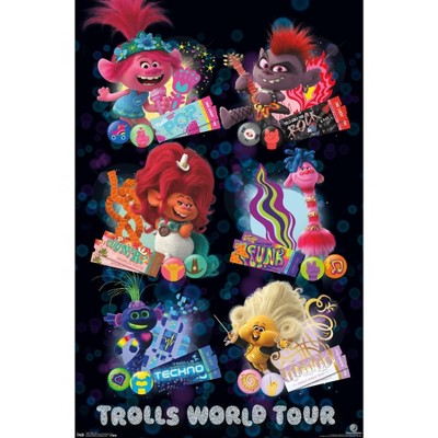 Trends International DreamWorks Trolls 2 - Grid Magnetic Framed Wall ...
