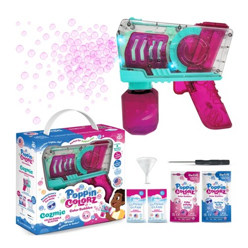 South Beach Bubbles Poppincolorz Light-up Cozmic Bubble Blaster : Target