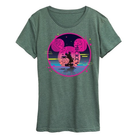 Women's Disney Mickey Sphere Short Sleeve Graphic T-shirt - Heather ...